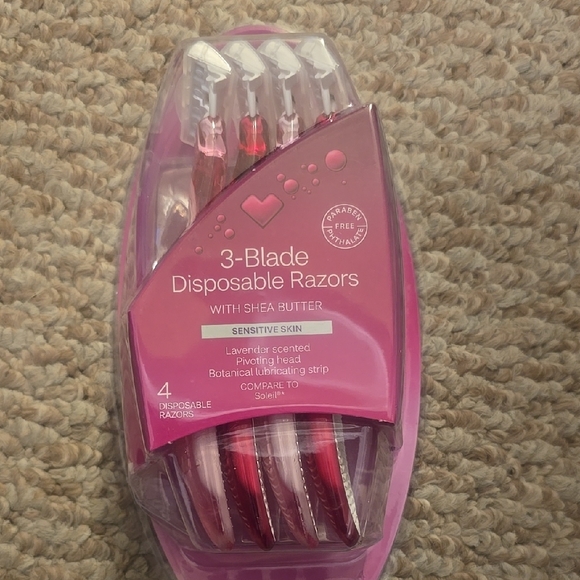 CVS | Skincare | 3blade Disposable Razors With Shea Butter | Poshmark